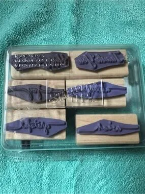 Stampin' Up! | Office | Stampin Up Mini Sentiment Wood Stamp Set Thank ...